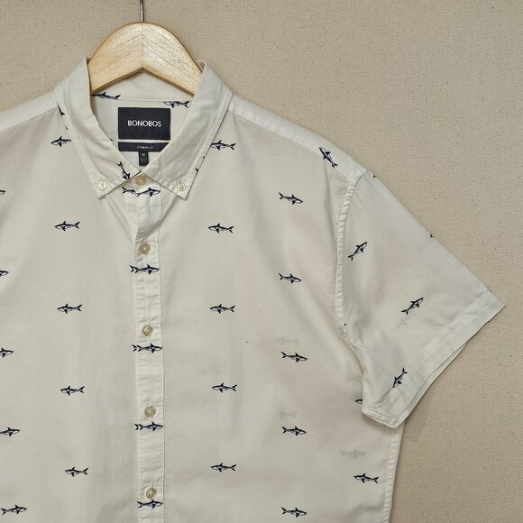 Bonobos | Shirts | Bonobos Short Sleeve Standard Fit Shark Print Button ...